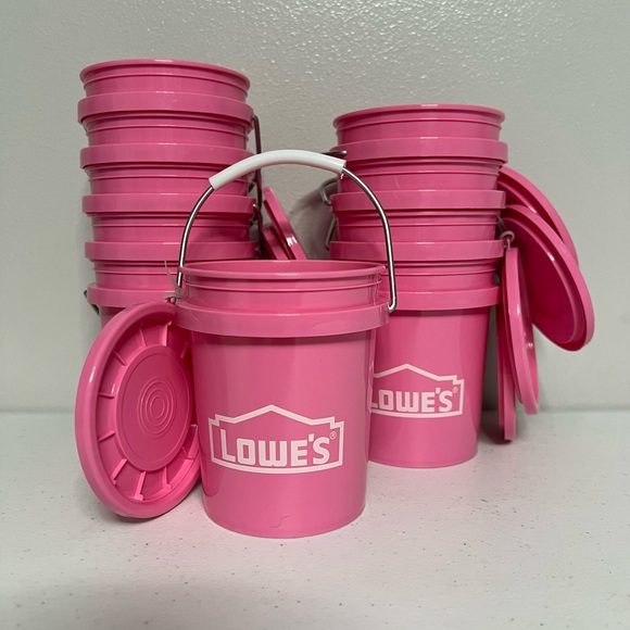 Lowes | Party Supplies | Lowes Limited Edition Viral Mini Pink Buckets ...